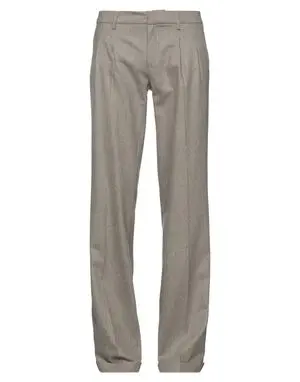 JACOB COHЁN Solid Wool Flannel Pants - Beige