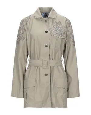 Blumarine Belted Twill Trench Coat
