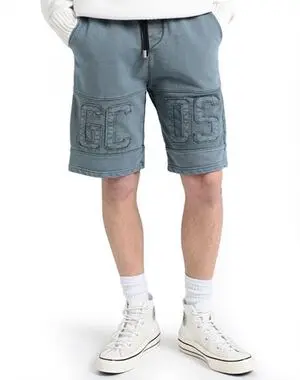 Gcds Overdyed Logo Sweatshorts - Blue