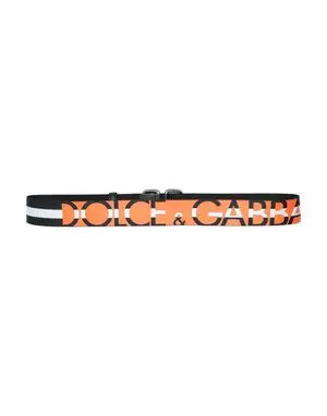 Dolce & Gabbana Nylon And Calfskin Belt - Orange