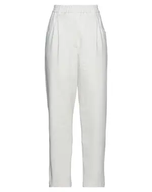 Brunello Cucinelli Tapered Jersey Pants - Ivory
