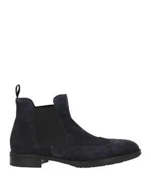 DOUCAL'S Soft Leather Ankle Boots - Navy
