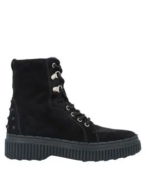 TOD'S Leather Ankle Boots - Black