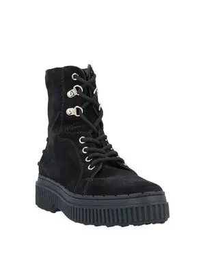 TOD'S Leather Ankle Boots - Black