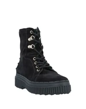 TOD'S Leather Ankle Boots - Black