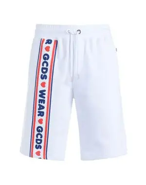 Gcds Recycled Cotton Athletic Shorts - White