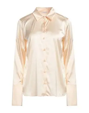 Patrizia Pepe Satin Shirt With Logo - Pink