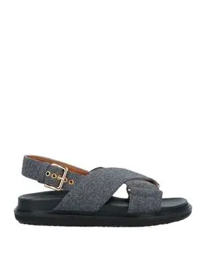 Marni Flannel Sandals - Grey