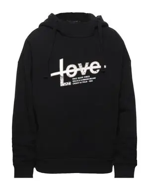 Dolce & Gabbana Fleece Logo Hoodie - Black