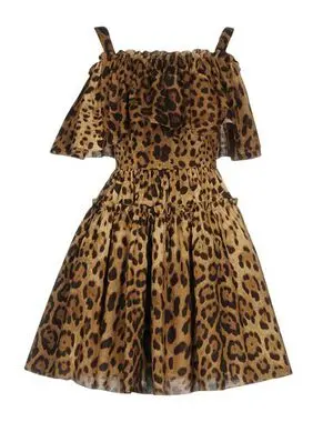Leopard/cheetah Print Day Dresses