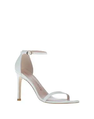 STUART WEITZMAN Calfskin Sandals - White