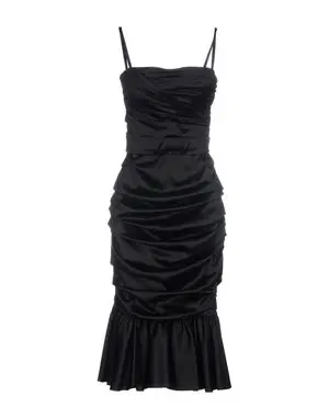 Dolce & Gabbana Maxi Dress Size Silk, Elastane - Black