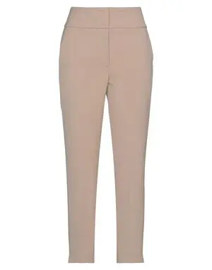 Peserico Tapered High-Waisted Pants Sand