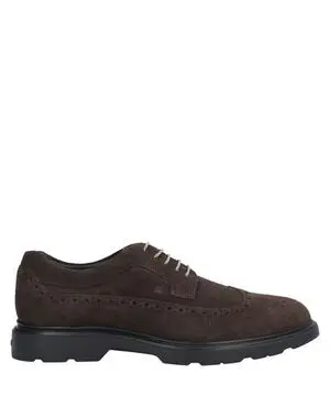Hogan Lace-Up Shoes In Leather Brown