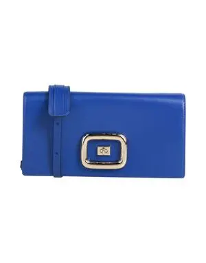 ROGER VIVIER Calfskin Cross-Body Bag Blue