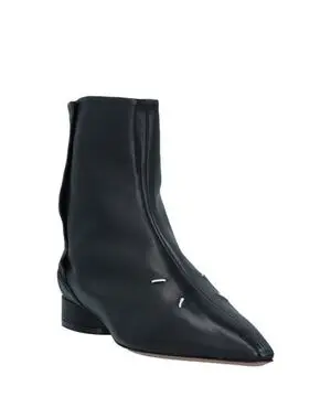MAISON MARGIELA Soft Leather Ankle Boots - Black