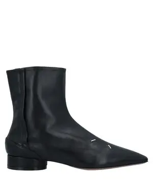 MAISON MARGIELA Soft Leather Ankle Boots - Black