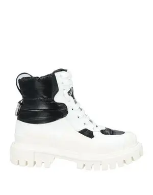 Dolce & Gabbana Padded Ankle Boots - White