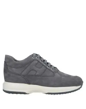 Hogan Low-top Leather Sneakers - Lead