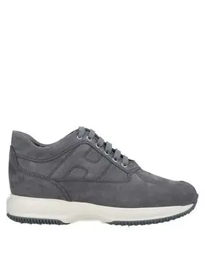 Hogan Low-top Leather Sneakers - Lead