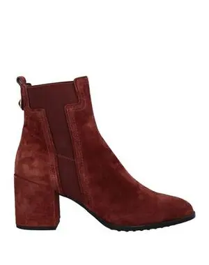 TOD'S Ankle Boots In Soft Leather Brown