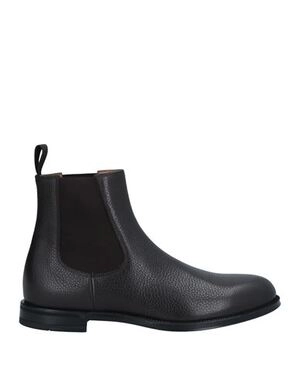 DOUCAL'S Pebbled Leather Chelsea Boots - Brown