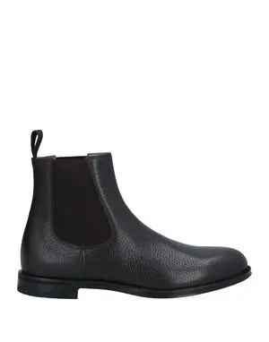 DOUCAL'S Pebbled Leather Chelsea Boots - Brown