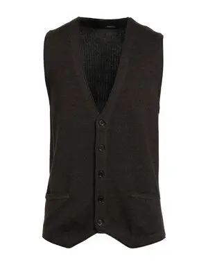 LARDINI Wool Cardigan - Dark Brown