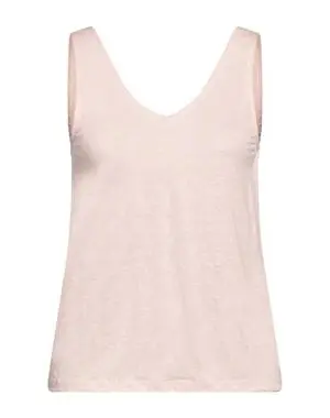 Majestic Filatures MAJESTIC FILATURES Linen-Elastane Tank Top Pink