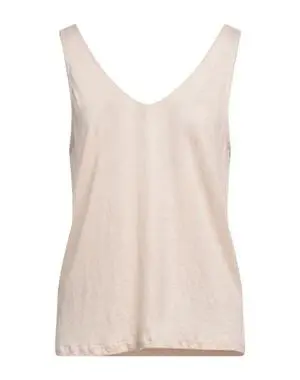 Majestic Filatures MAJESTIC FILATURES Linen-Elastane Tank Top White