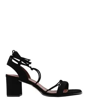 ALOHAS Sandals With Ankle Ties Black