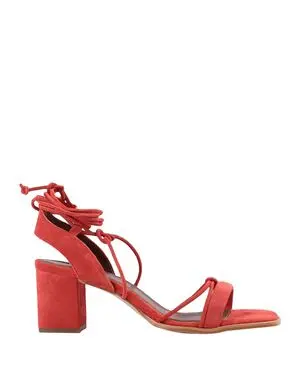 ALOHAS Sandals With Ankle Ties Coral