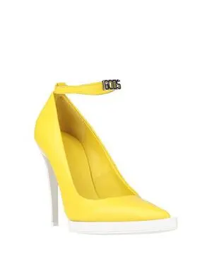 Gcds Leather Pumps With Appliqués - Yellow
