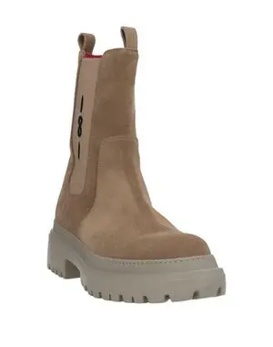 181 Ankle Boots In Soft Leather - Beige