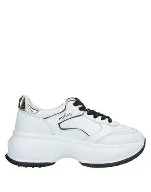 Hogan Leather Chunky Sneakers - White