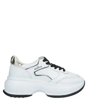 Hogan Leather Chunky Sneakers - White