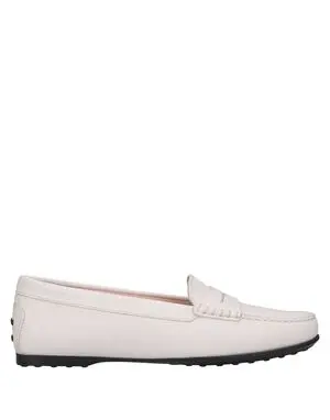 TOD'S Leather Loafers - White