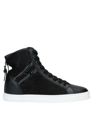 Hogan Rebel Leather High-top Sneakers - Black