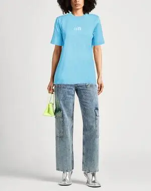 Dsquared2 Cotton T-shirt With Logo Print - Blue