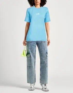 Dsquared2 Cotton T-shirt With Logo Print - Blue