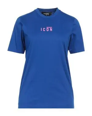 Dsquared2 DSQUARED2 Cotton T-Shirt With Logo Print Bright Blue