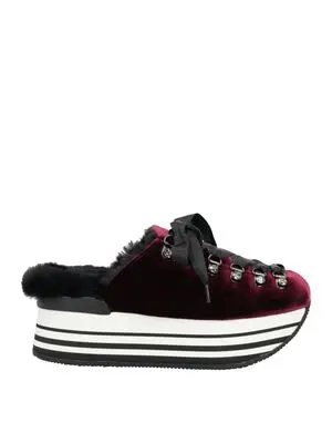 Hogan Textile Fiber Sneakers Maroon