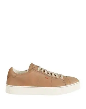 Santoni Leather Sneakers Beige