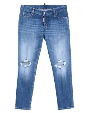 Dsquared2 Skinny Jeans With Rips - Blue