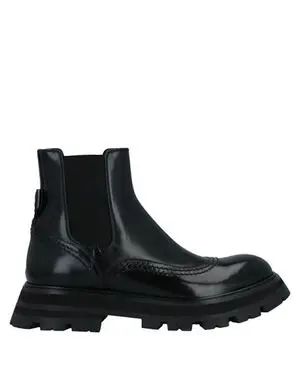 Alexander McQueen Ankle Boots In Soft Leather