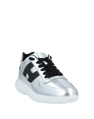 Hogan Leather Low-top Sneakers - Silver