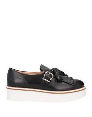 TOD'S Leather Espadrilles - Black