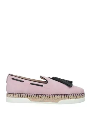 TOD'S Leather Espadrilles Lilac