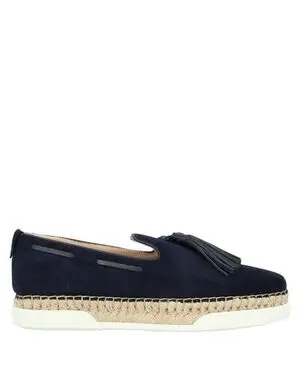 TOD'S Leather Espadrilles Midnight Blue