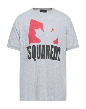 Dsquared2 Man T-shirt Light Grey Size Xs Cotton, Viscose Light Grey